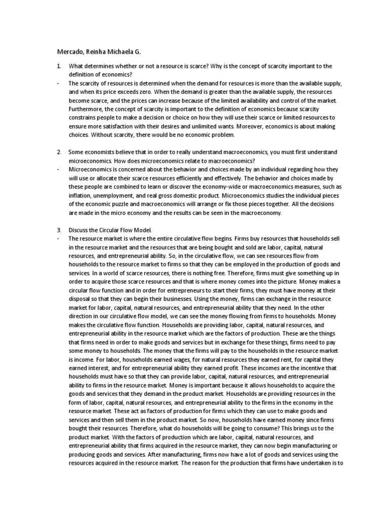 Microeconomics Assignment 1 1 Pdf Labour Economics Economics 