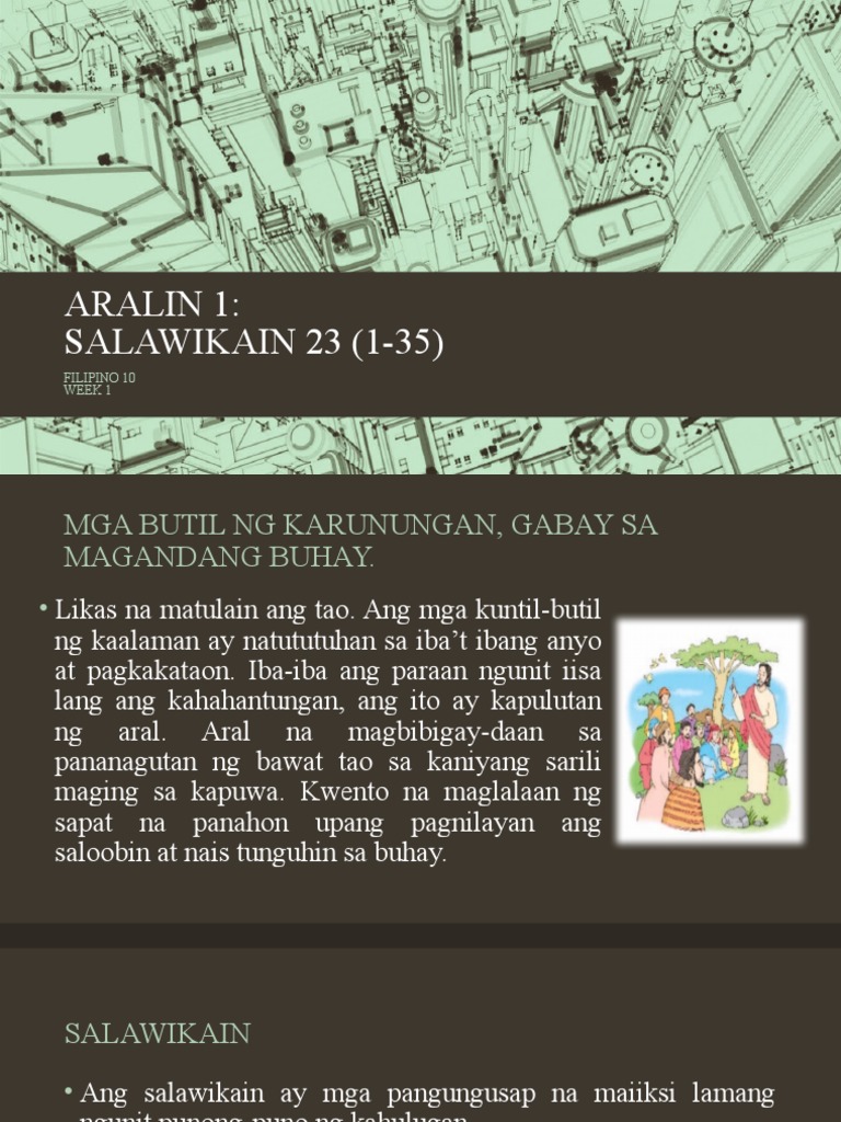 Aralin 1 Salawikain | PDF