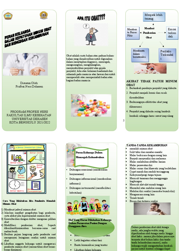 Leaflet MINUM OBAT | PDF