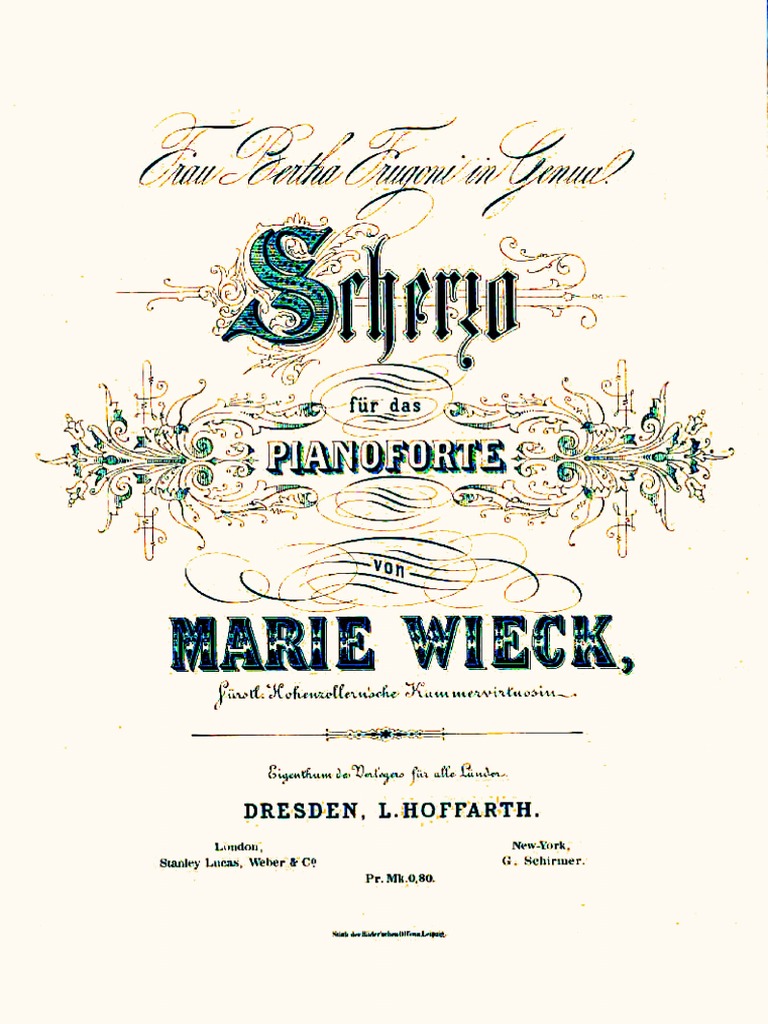 Schumann Clara Wieck Op15 Scherzo | PDF