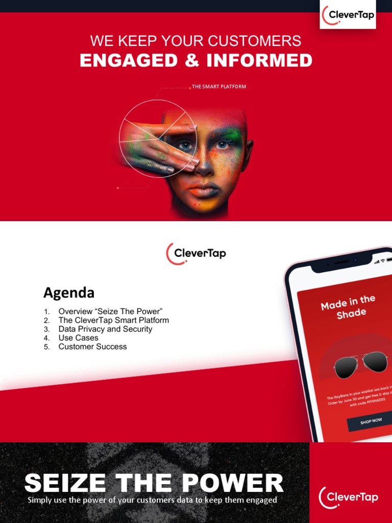 CleverTap Smart Platform Overview | PDF | Market Segmentation | Analytics