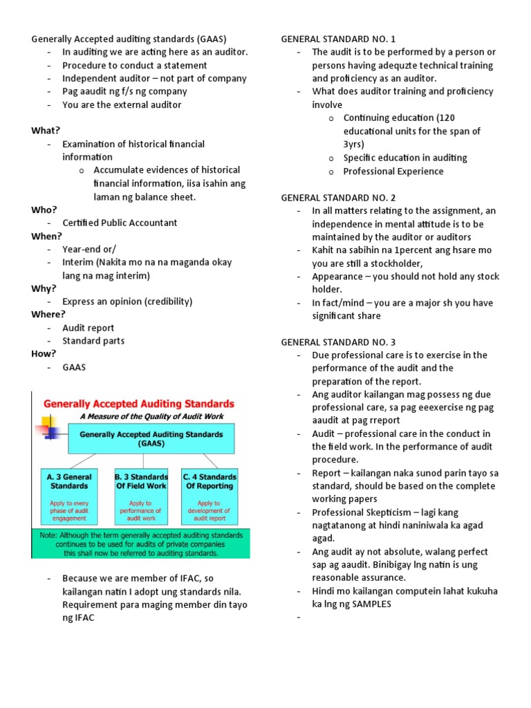 Generally Accepted Auditing Standards | PDF | Audit | Business