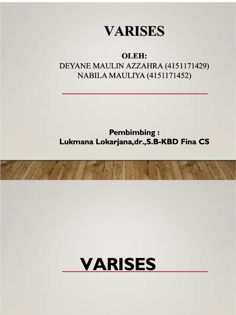 PDF Varises Bedah DL | PDF | Sains & Matematika