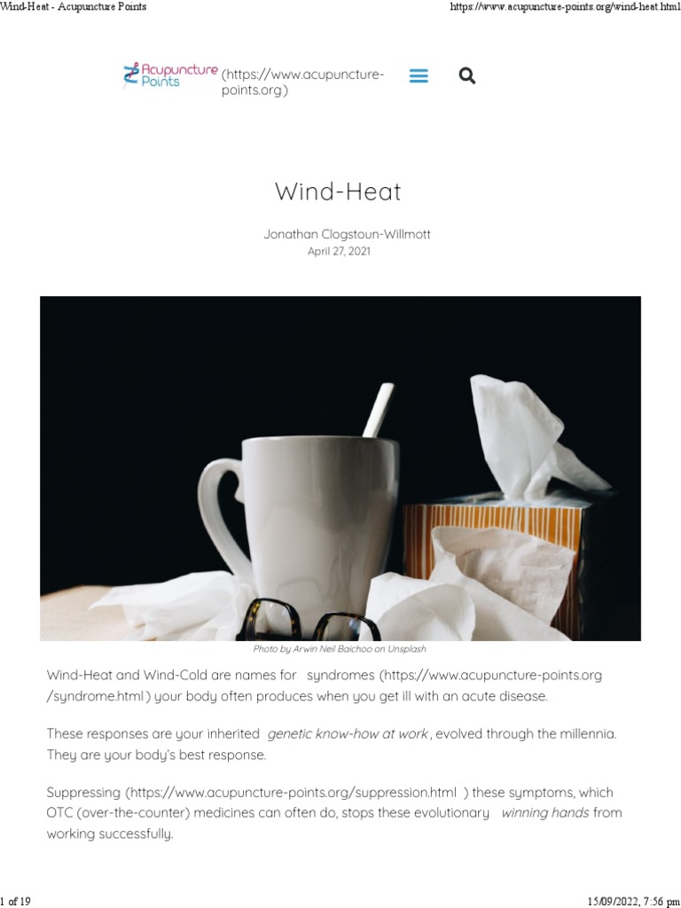 Wind-Heat - Acupuncture Points | PDF | Traditional Chinese Medicine ...