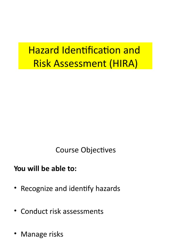 Hira Training 190407052212 | Download Free PDF | Hazards | Risk