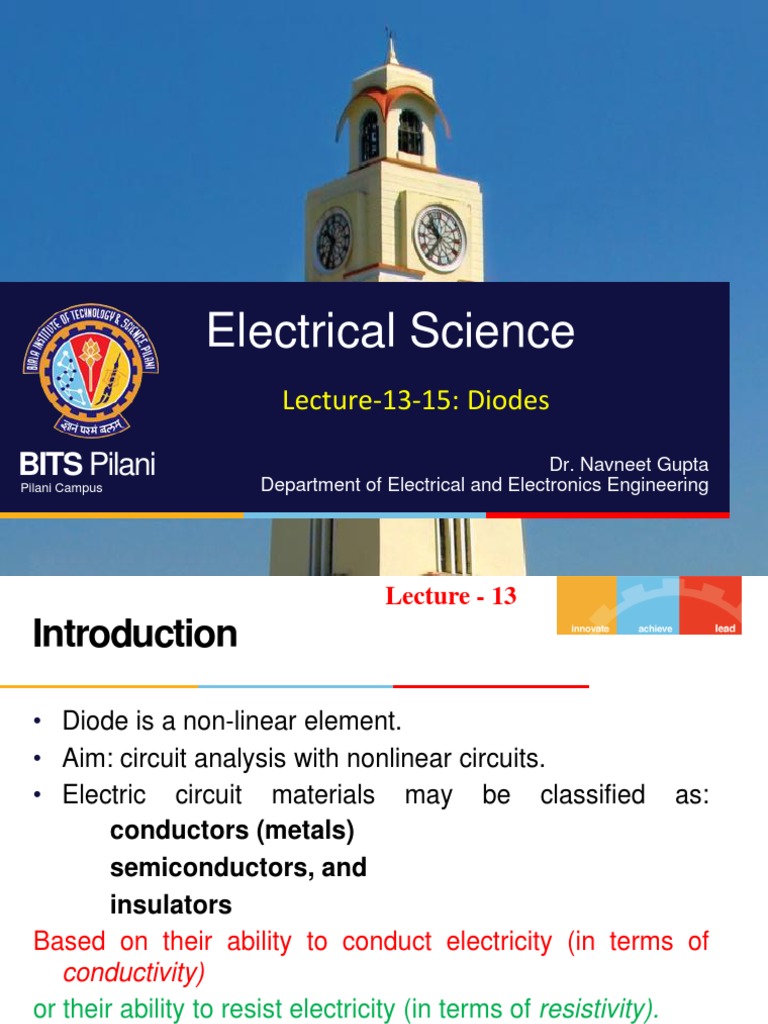 Lecture 13-15 - Diodes | PDF | Semiconductors | Doping (Semiconductor) Lecture 13-15 - Diodes | PDF | Semiconductors | Doping (Semiconductor)
