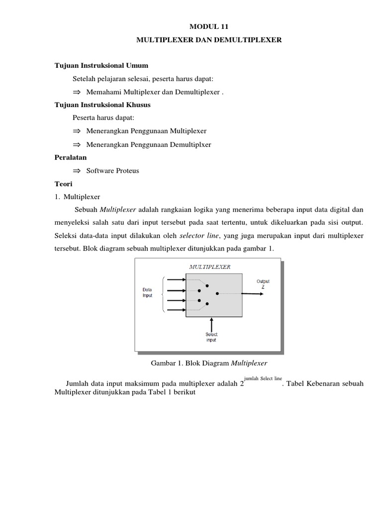 Multiplexer Dan Demultiplexer New | PDF
