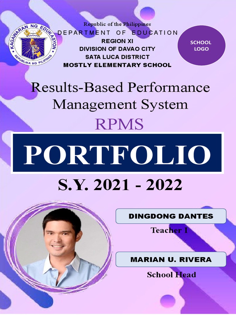 Editable RPMS Portfolio Cover Design | PDF | Learning | Lesson Plan