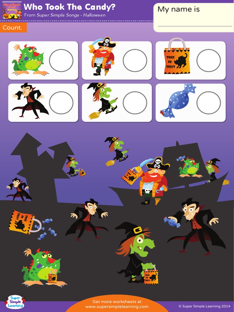 Who Took The Candy Worksheet Count | PDF