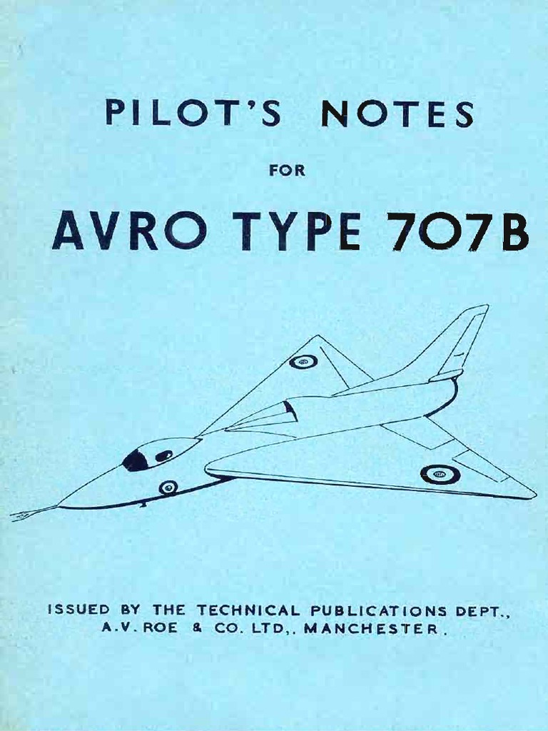 Avro 707 Pilots Notes | PDF