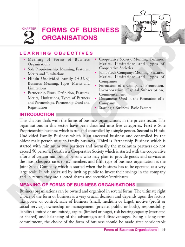 G-11 BST Ch02 | PDF | Partnership | Sole Proprietorship