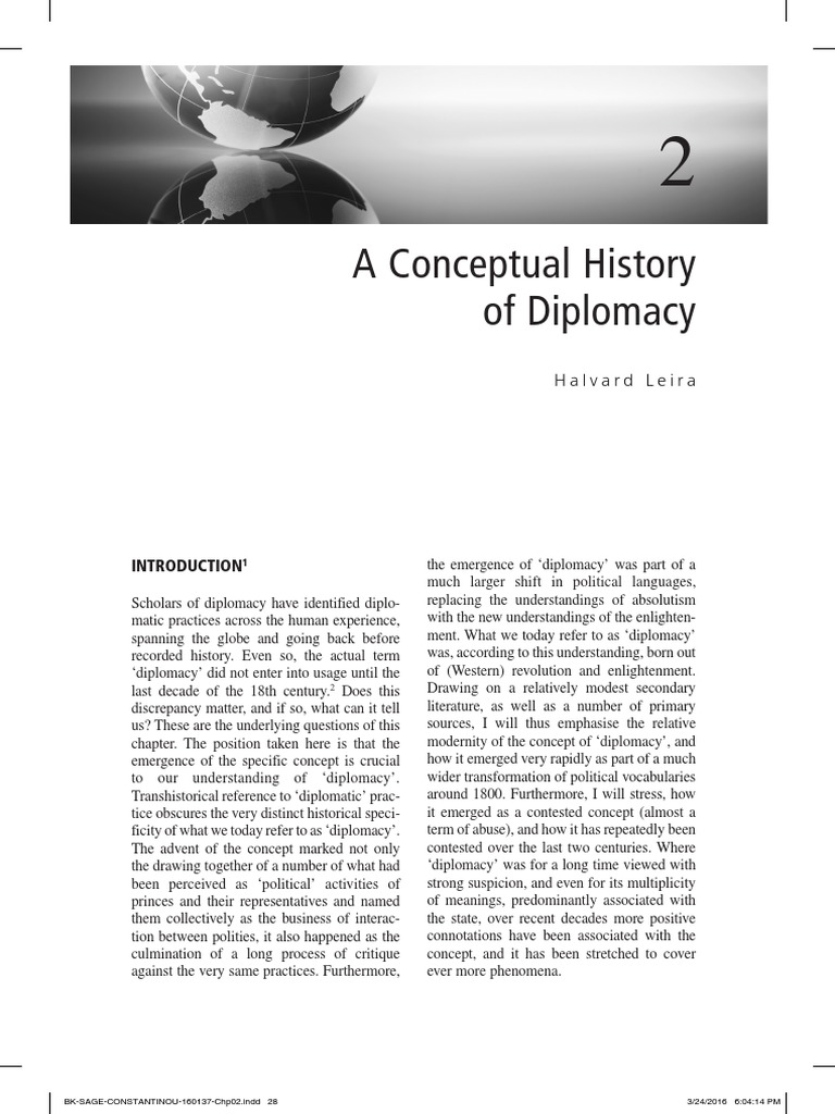 A Conceptual History of Diplomacy | PDF | Diplomacy