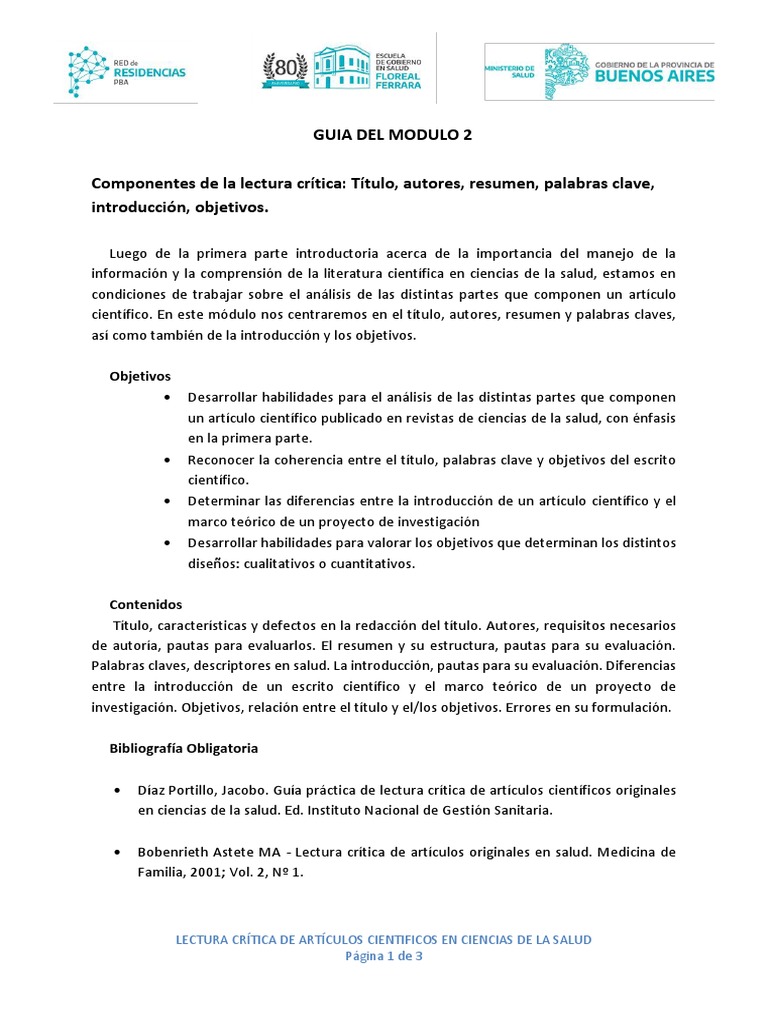 Guia Del Modulo 2 Pdf Science Ciencia Cognitiva