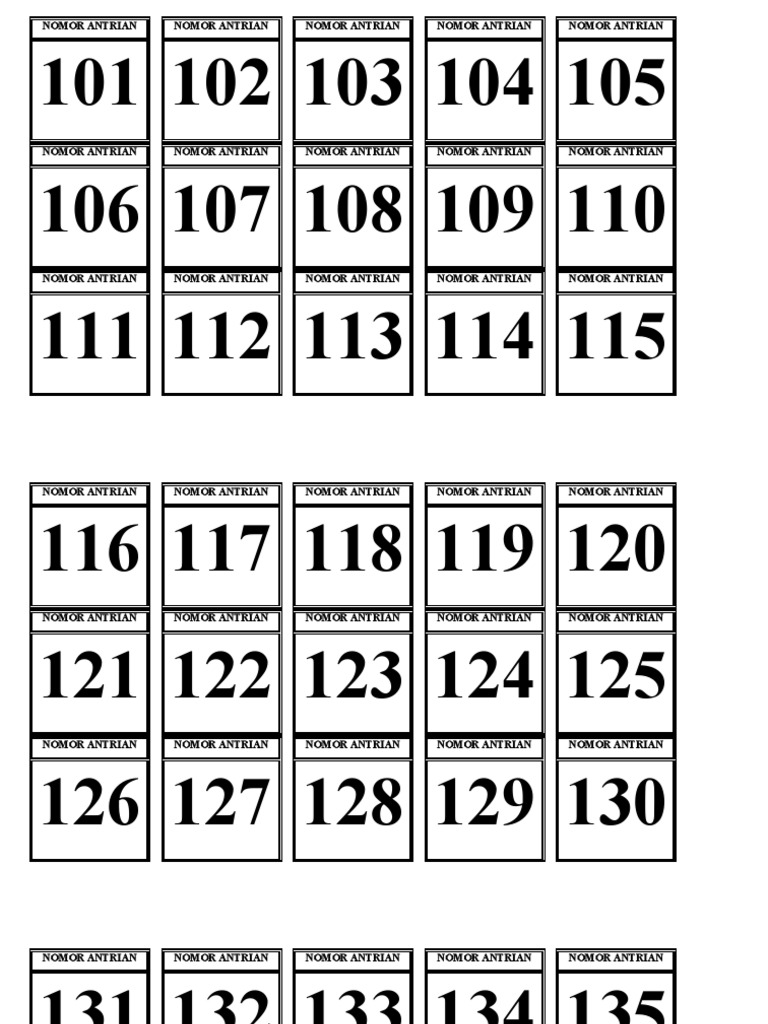 Nomor Antrian | PDF