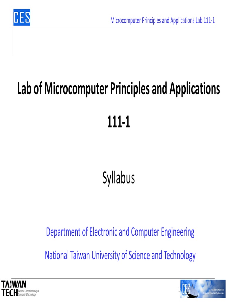 Syllabus-Microprocessor Lab | PDF | Microcomputers | Computer Engineering