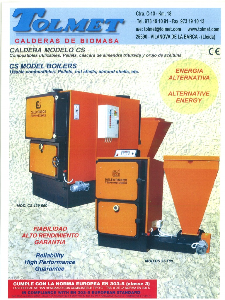 Catalogo Caldera Biomasa | PDF