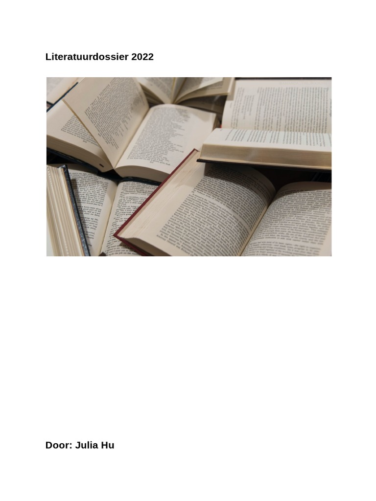 Literatuurdossier - Google Documenten | PDF