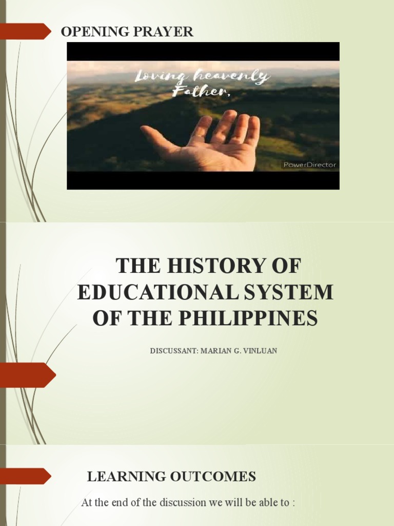 History of Educational System | PDF | Curriculum