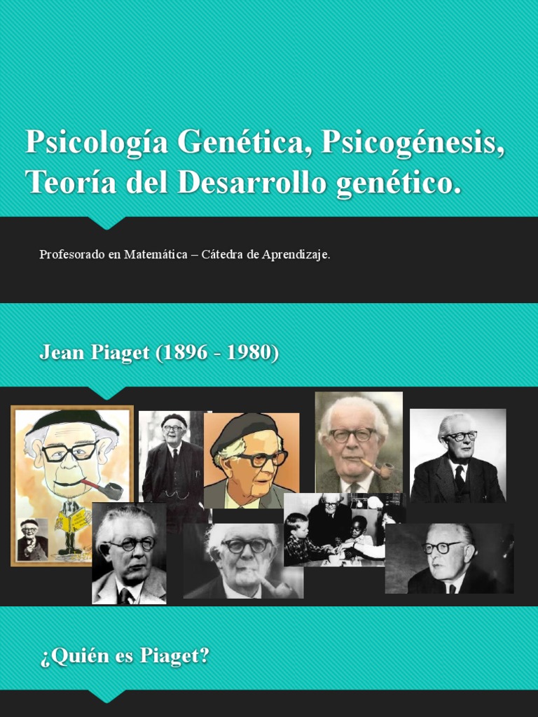 Psicología Genética, Psicogénesis | PDF | Sicología | Ciencias del ...