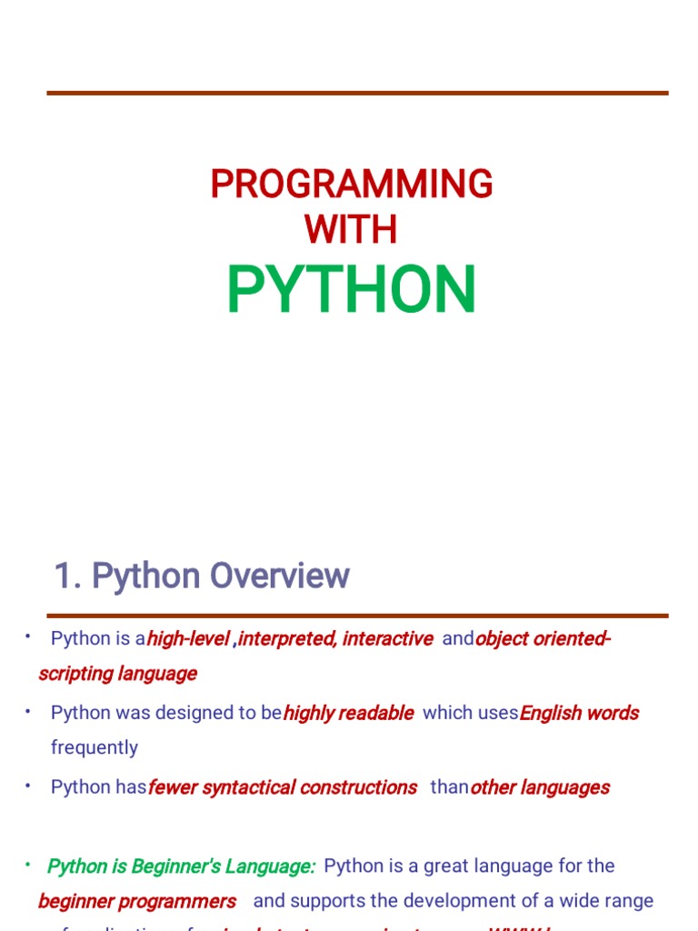 Python Introduction New 2021-22_Odd | PDF | Control Flow | Python (Programming Language)