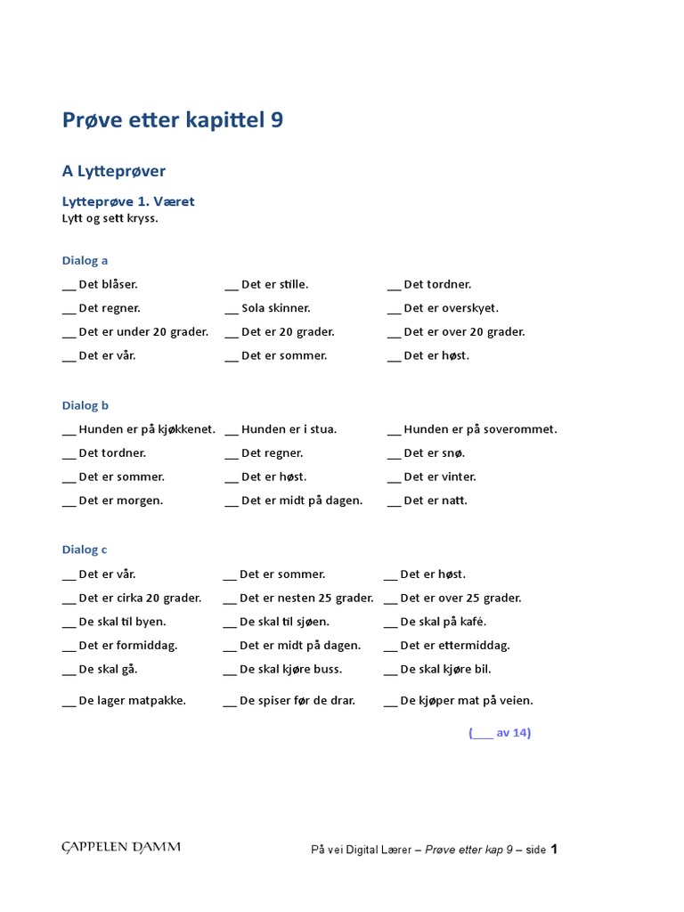PR Ve Etter Kapittel 9a Word 2 | PDF