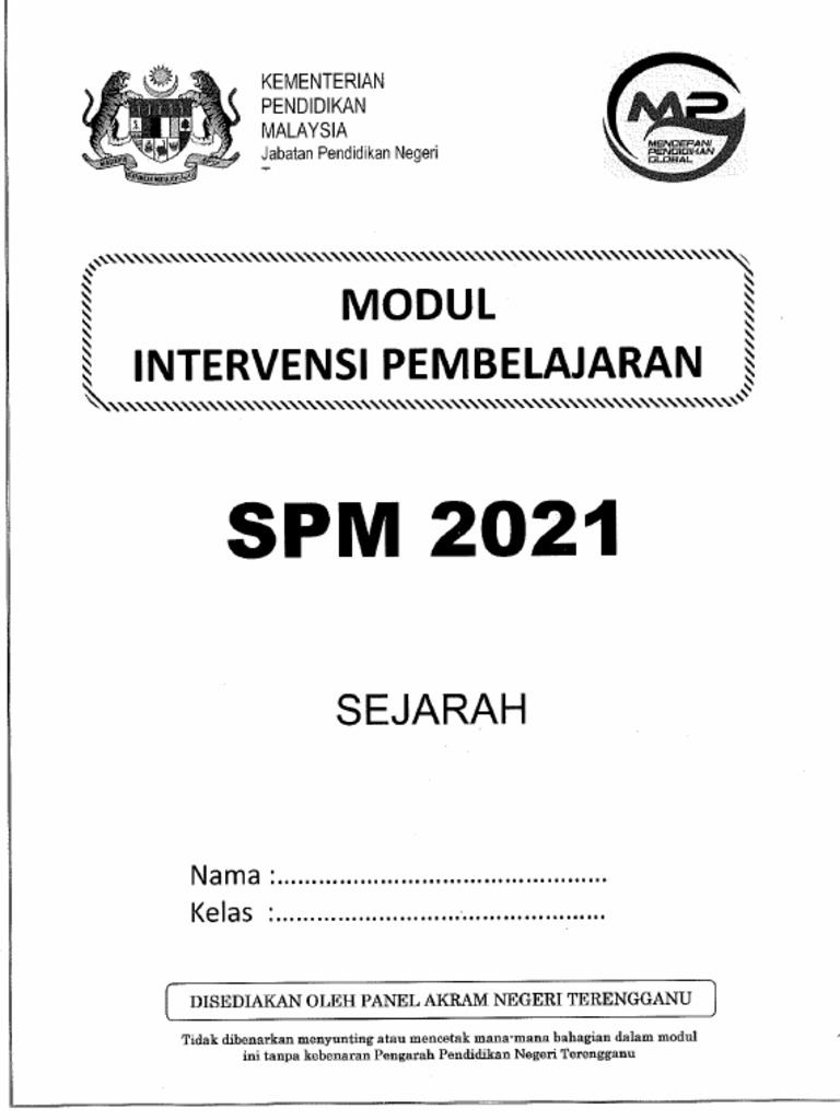 Skema Sej T5 (Mipspm2021) | PDF
