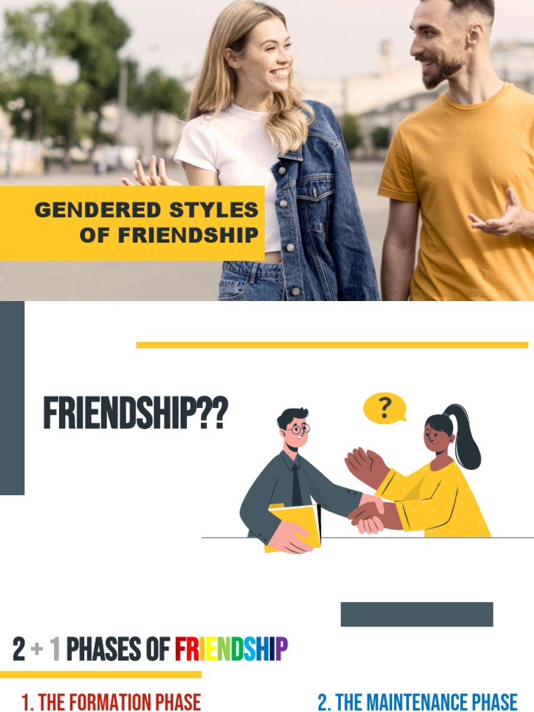 Gendered Styles of Friendships | PDF | Friendship | Labour Economics