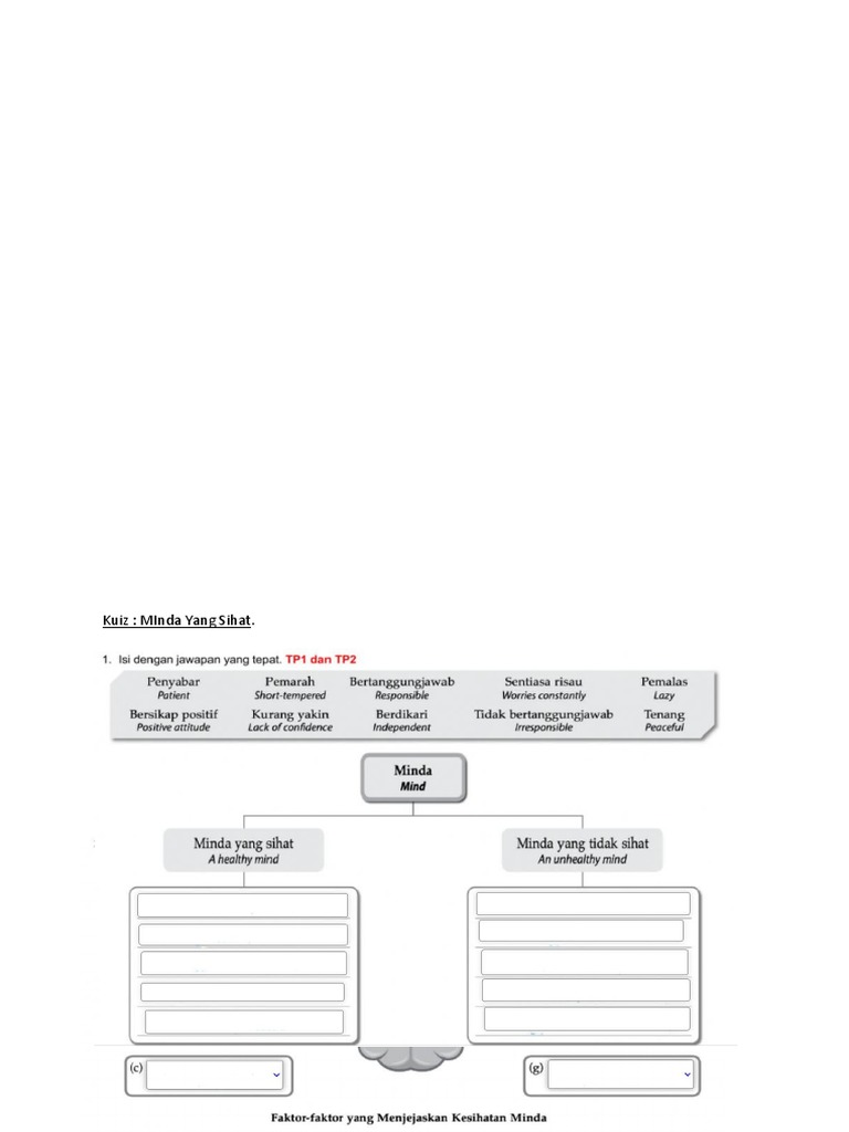 Kuiz Minda Sihat | PDF