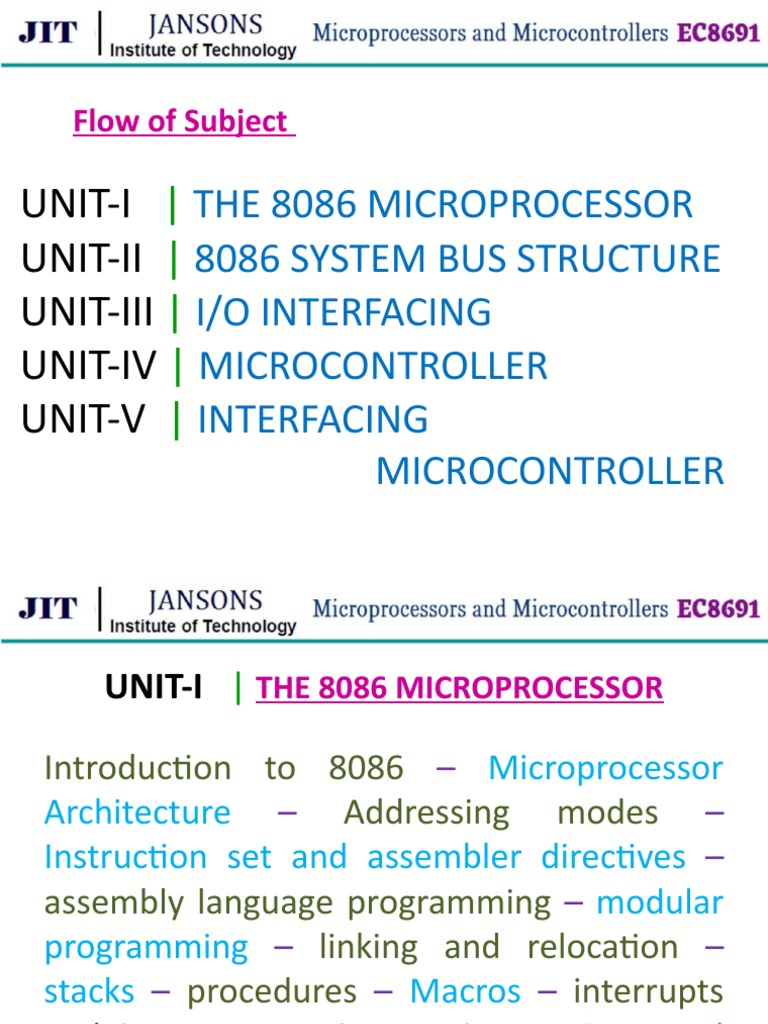 Unit I | PDF | Central Processing Unit | Pointer (Computer Programming)