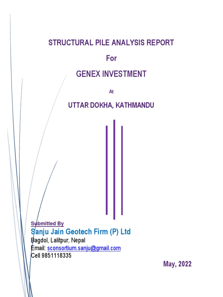 Structural Pile Calculation Reports | PDF | Deep Foundation ...