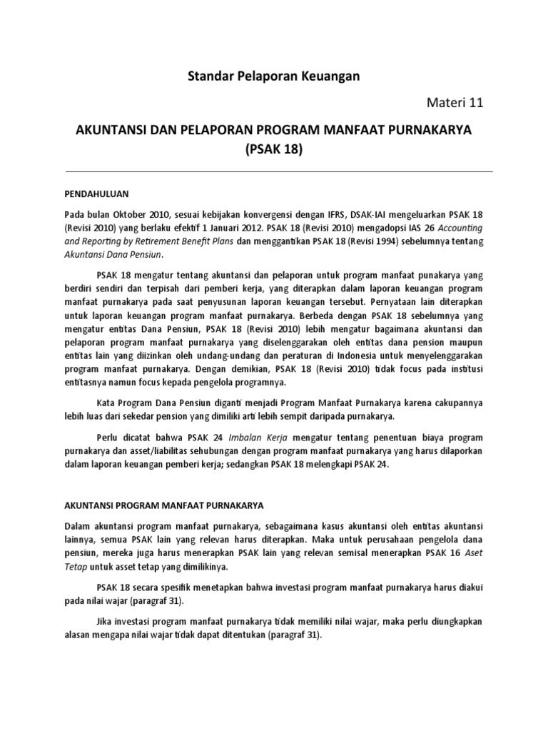 Materi Ke 11 PSAK 18 | PDF