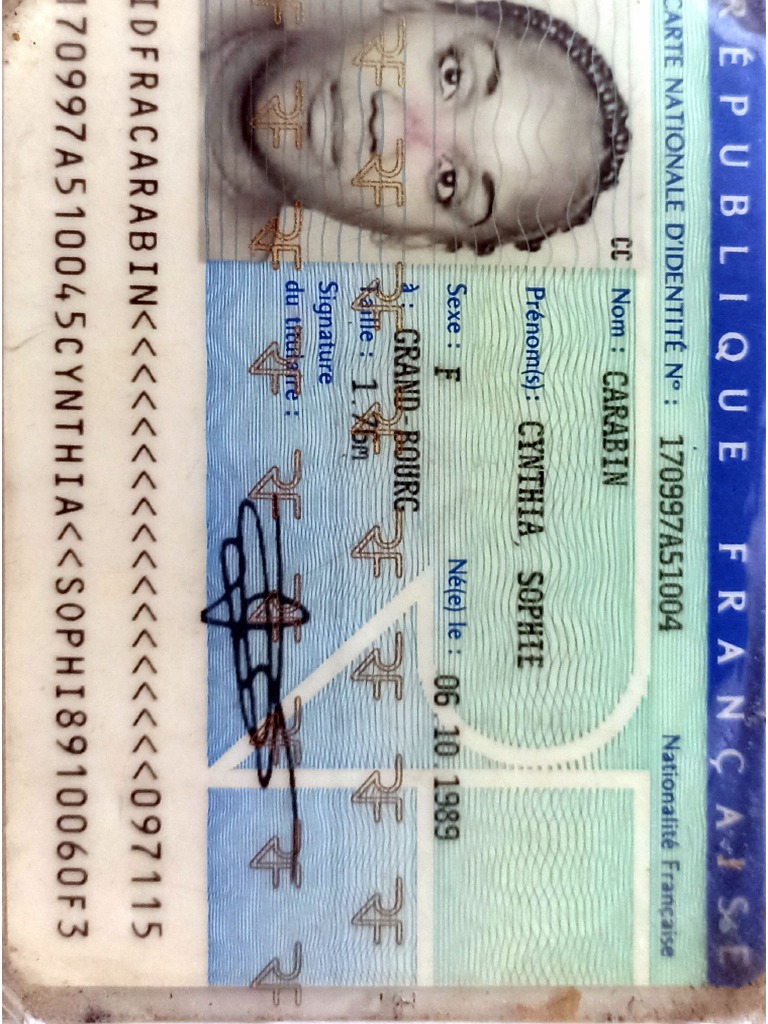 Carte D'identité Recto | PDF