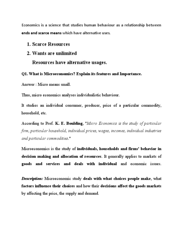 Micro and Macro Economics | Download Free PDF | Microeconomics | Economics