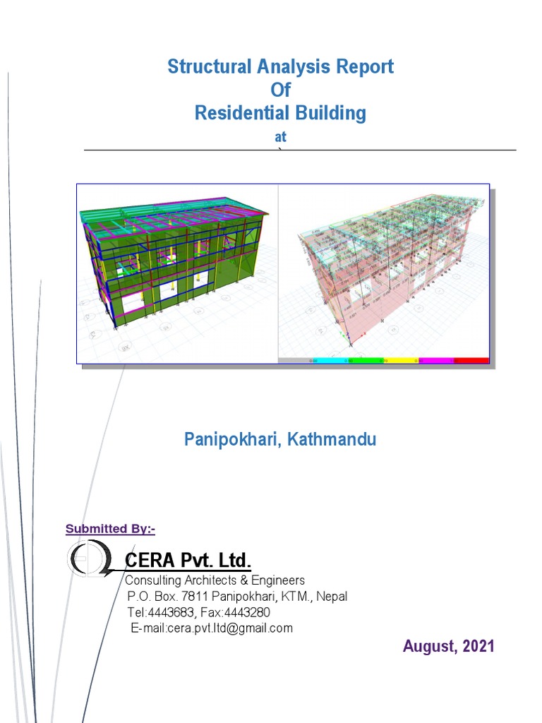 Structural Analysis Report of Residential Building | PDF | Concrete ...