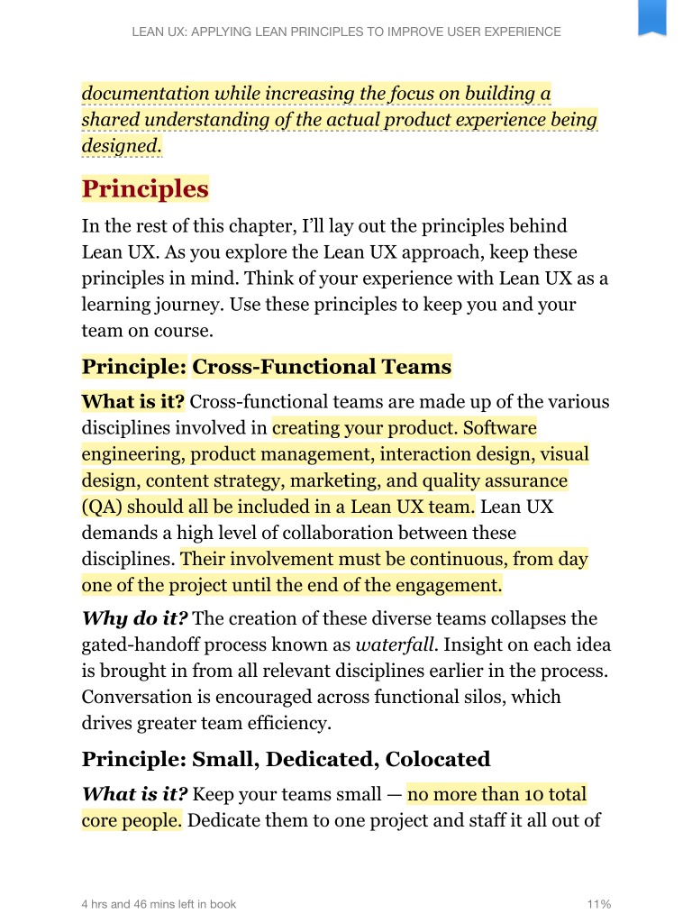 Lean Ux Principles | PDF