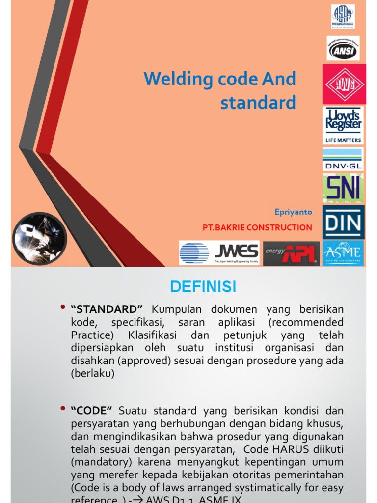 Welding Code and Standard-2015 | PDF | Teknologi & Rekayasa