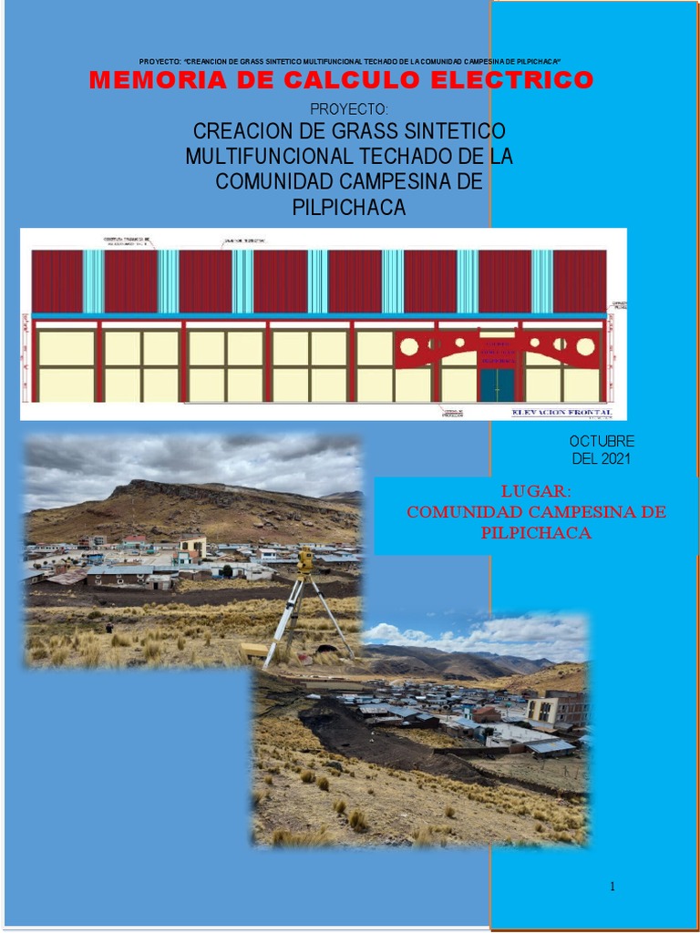 Memoria de Calculo Electrico Coliseo | PDF | Ingenieria Eléctrica ...