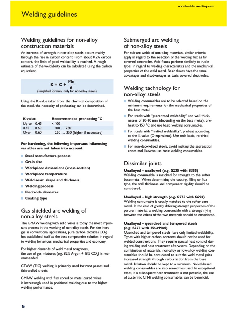 Welding Guidelines: Welding Guidelines For Non-Alloy Construction Materials Submerged Arc ...