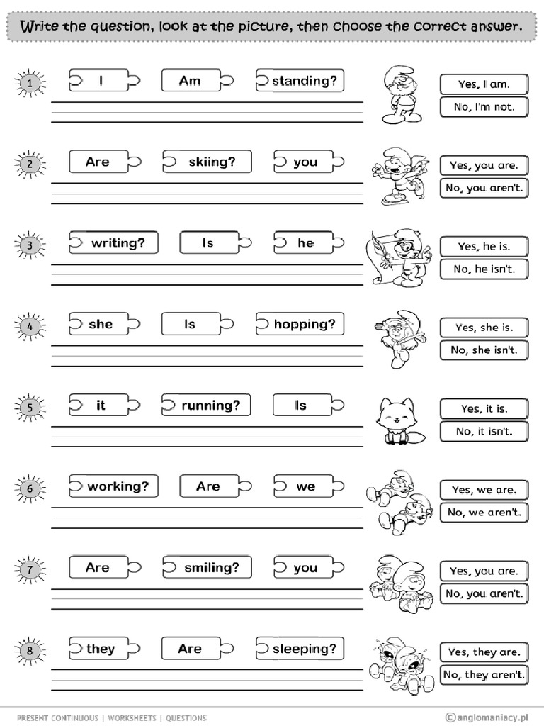 Present Continuous 2 | PDF