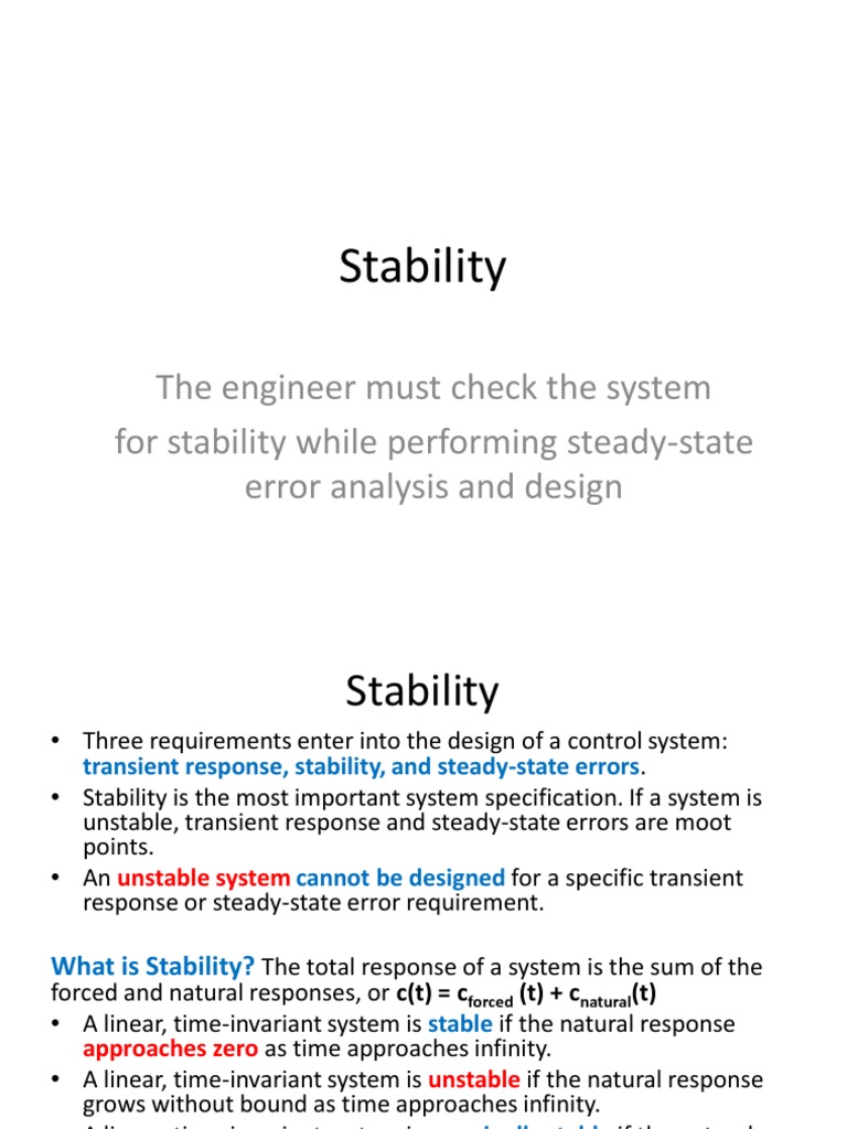 Control System Stability Analysis | PDF | Stability Theory | Control Theory