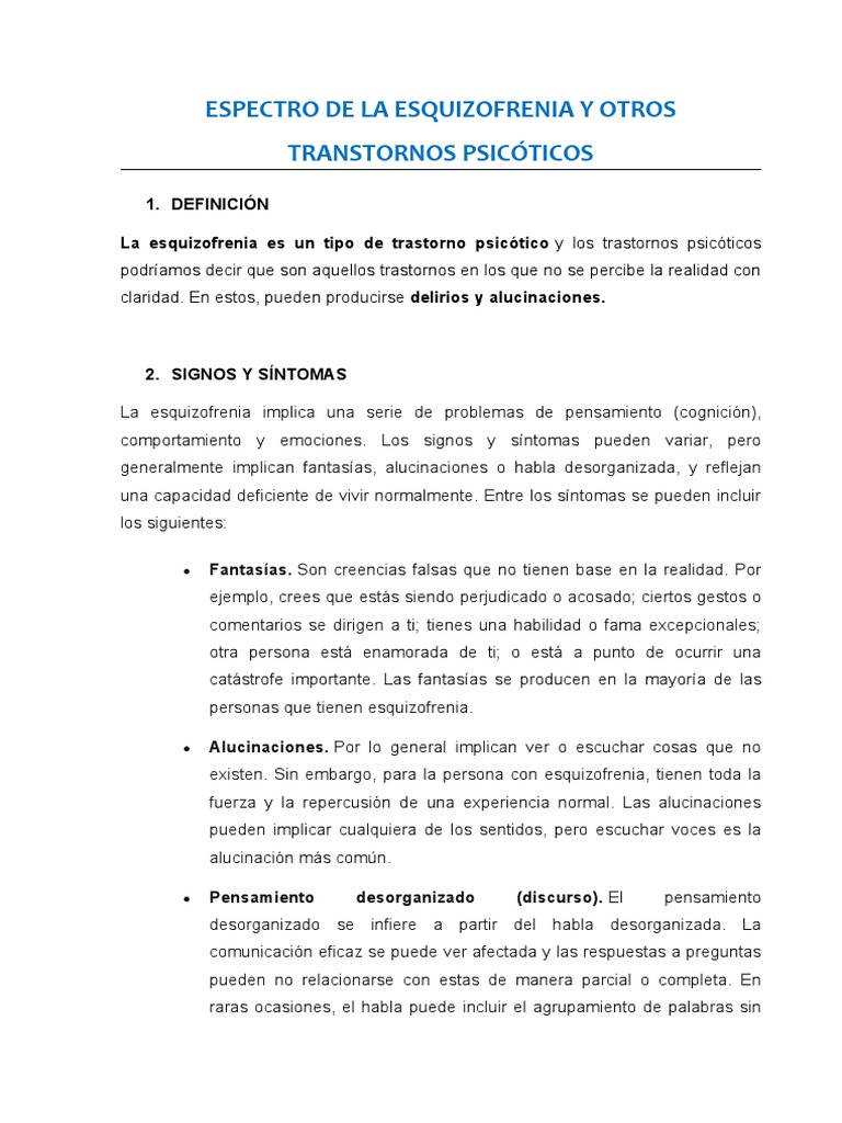 Esquizofrenia | PDF | Esquizofrenia | Terapia de conducta cognitiva