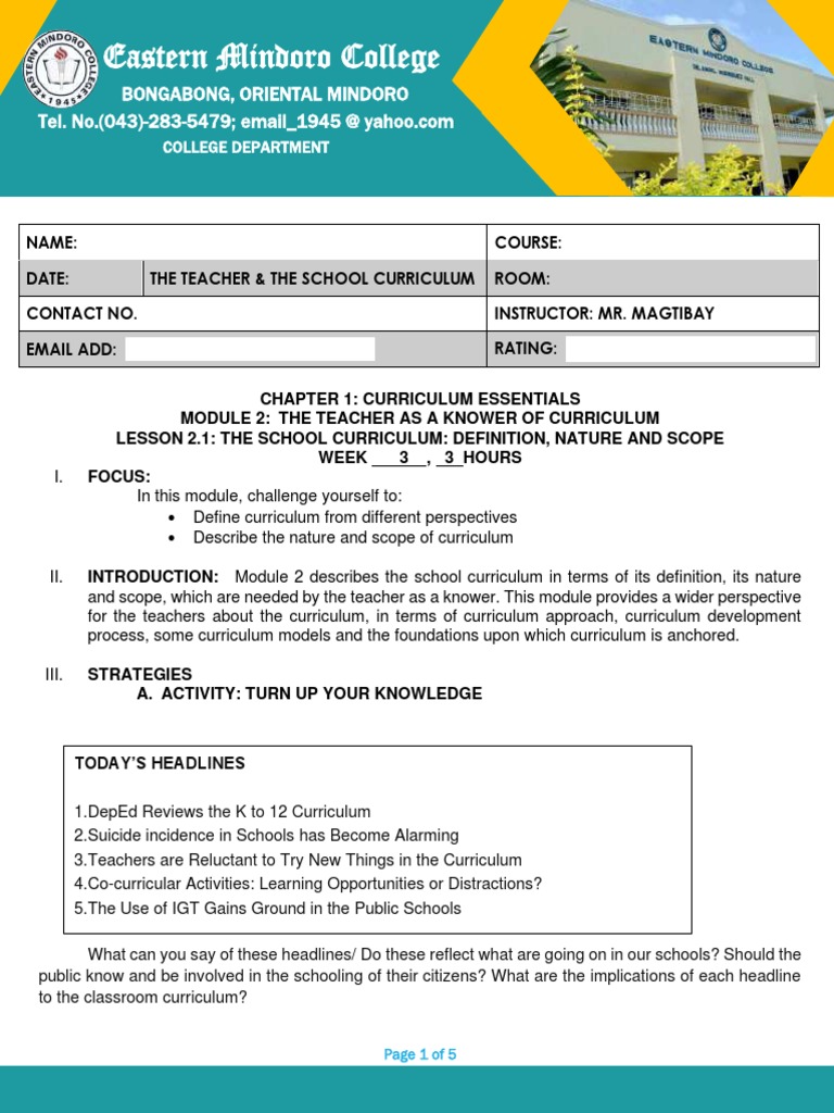 Module 27 | PDF | Curriculum | Cognitive Science