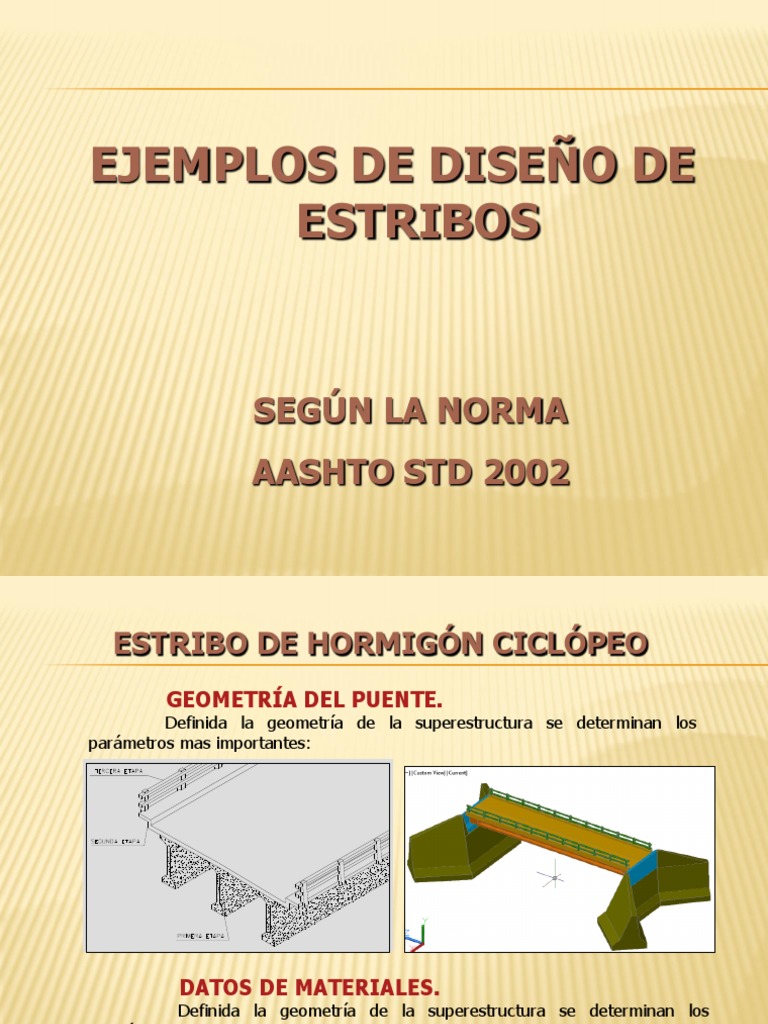 Ejemplo de Estribos | PDF | Hormigón | Material compuesto