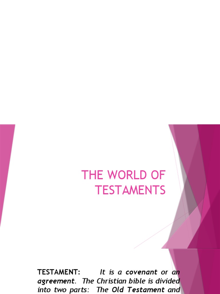 Old and New Testaments | PDF | Nevi'im | Apocalyptic Literature