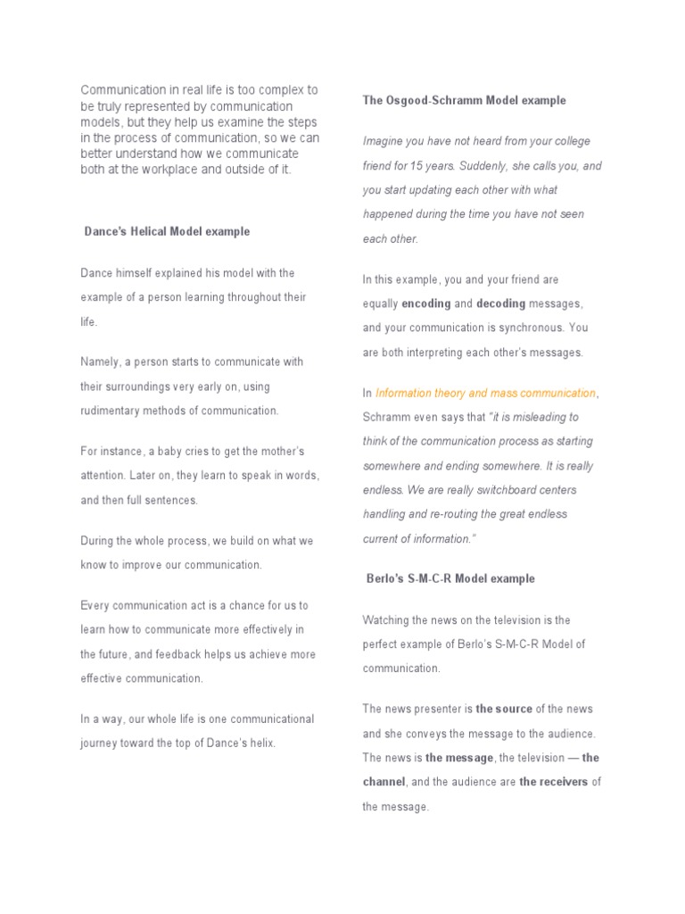 Communication in Real Life Is Too Complex To Be Truly Represented by ...