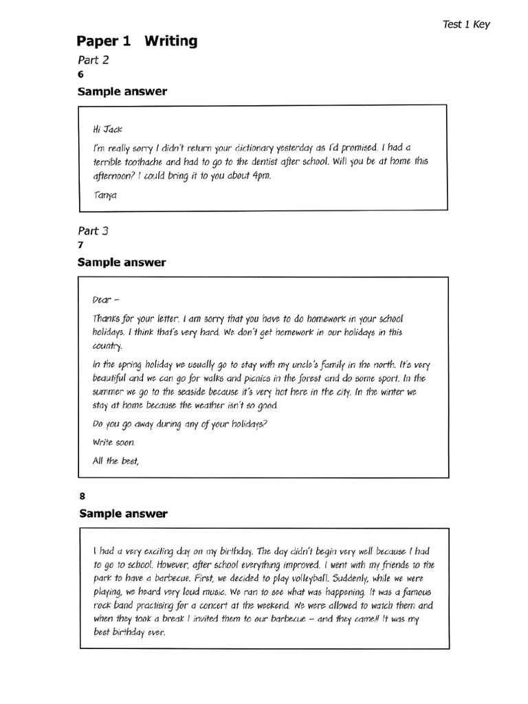 Sample of Email B1 | PDF