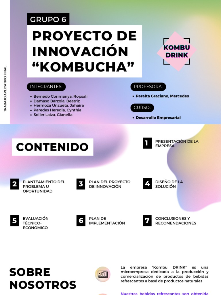 Proyecto Innovador Grupo 6 | PDF | Producto (Negocio) | Marketing