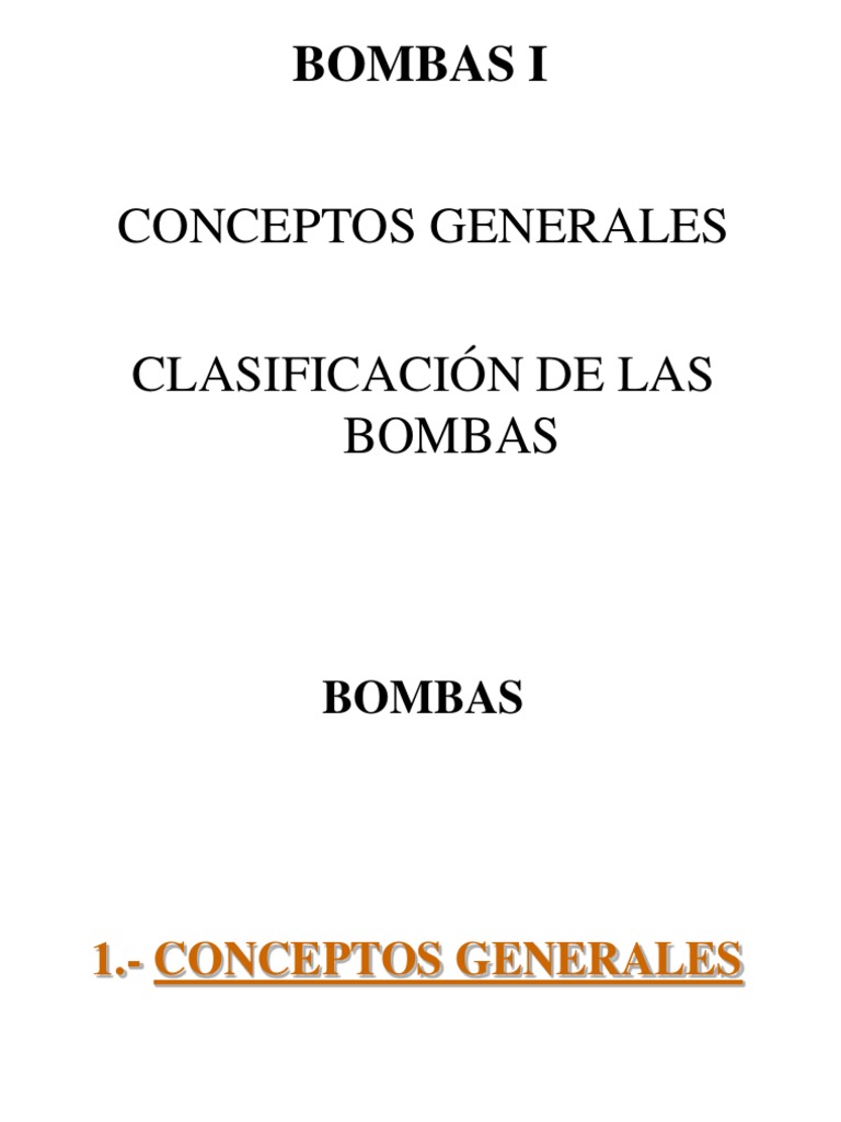 Bombas I | PDF | Bomba | Presión
