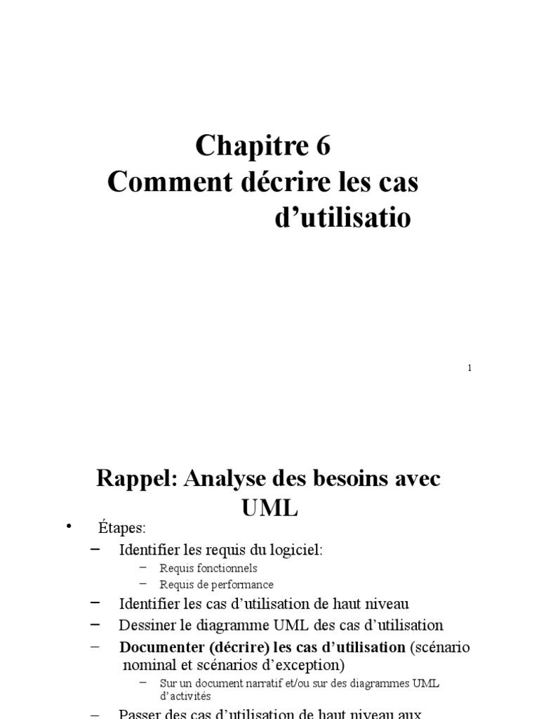 Documentation des Cas d'Utilisation | PDF | Cas d'utilisation | Facture