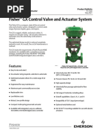 Fisher GX Control Valve and Actuator System | PDF | Valve | Actuator
